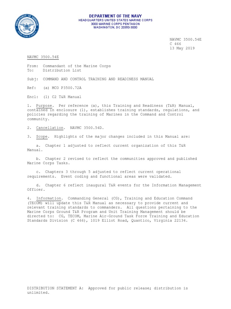 5C3 - T+R Manual | PDF | Simulation | Cbrn Defense