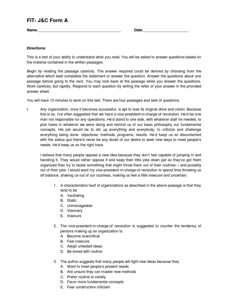 Fit JC Questionnaire | PDF | Weather | Weather Forecasting