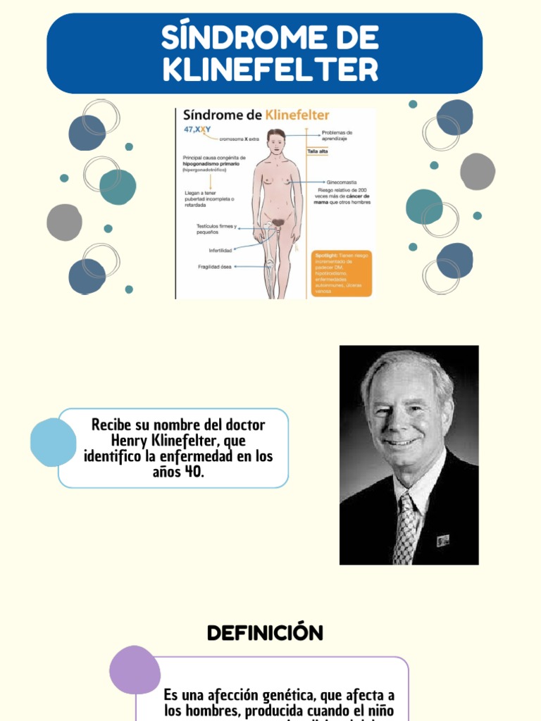 Síndrome de Klinefelter | PDF | Medicina CLINICA | Epidemiología