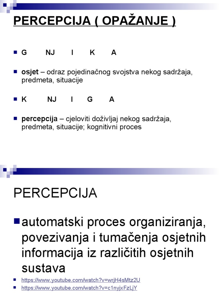Percepcija | PDF