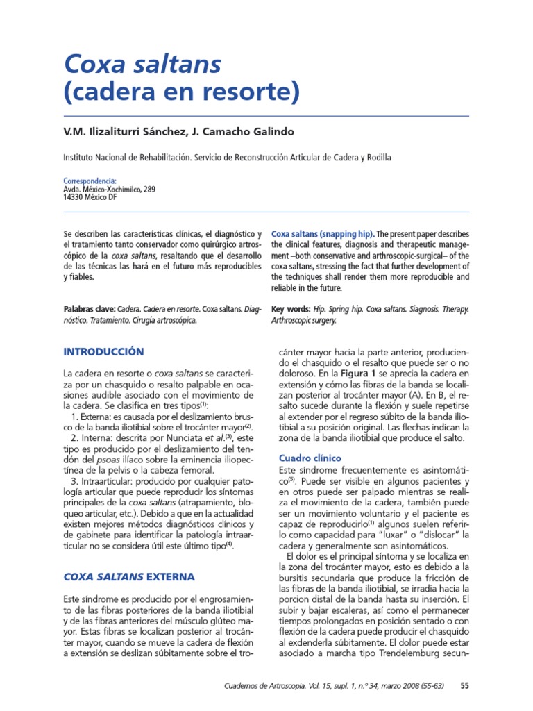 Fs - 15134.fs0803010 Coxa Saltans | PDF | Sistema musculoesquelético ...