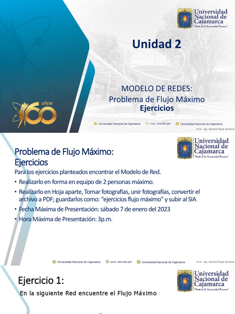 Ejercicios de Flujo Máximo en Redes | PDF