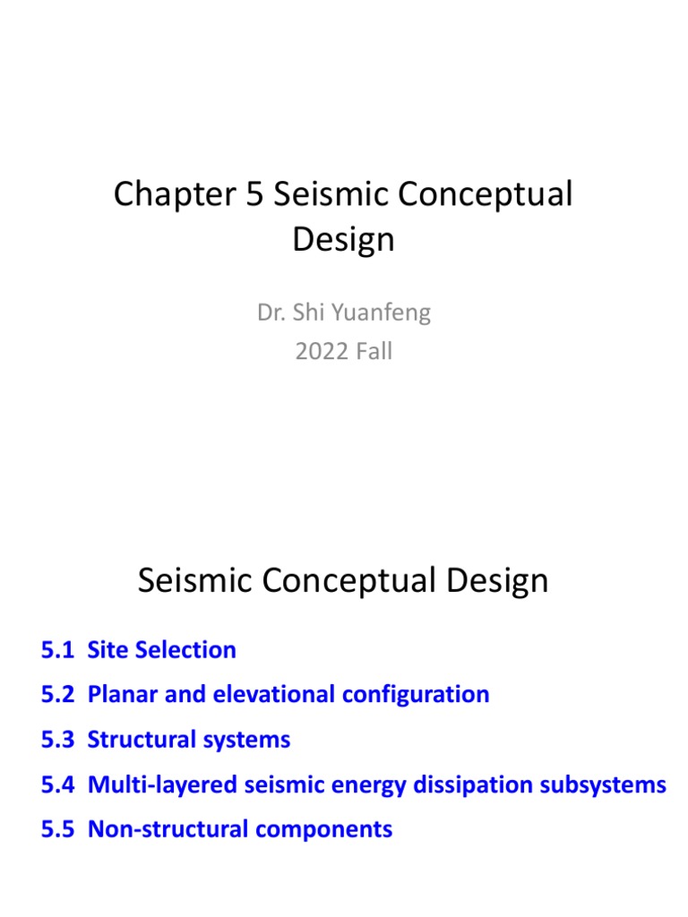 Seismic Conceptual Design Guidelines | PDF | Earthquake Engineering ...