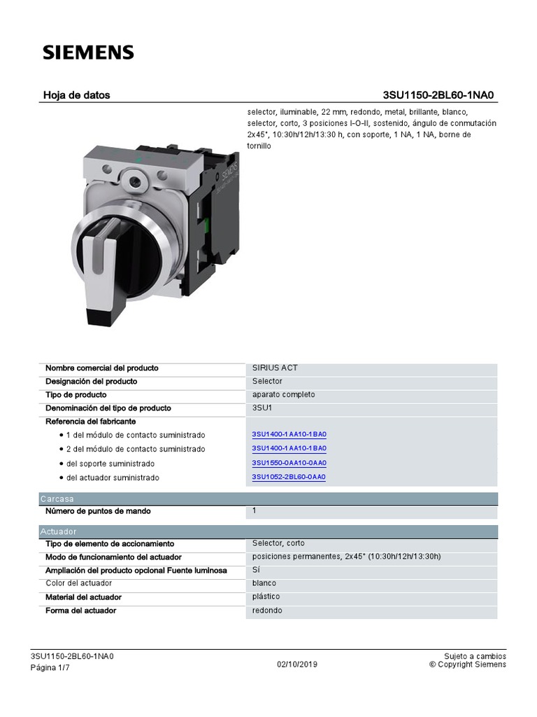 Selector de 3 Posiciones-1-2-1 | PDF