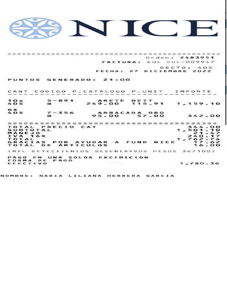Ticket Nice | PDF