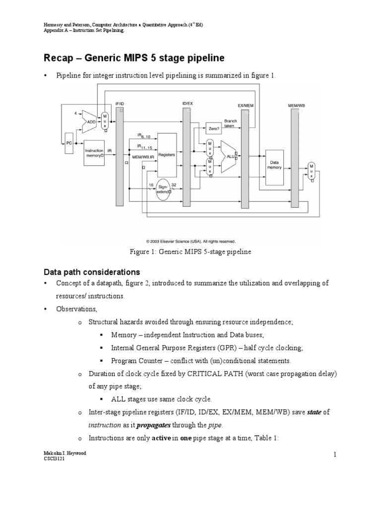 5 Stage Pipeline | PDF