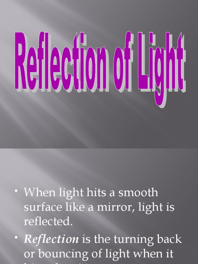 Reflection of Light Revised Grade 10 Science | PDF | Mirror | Natural ...