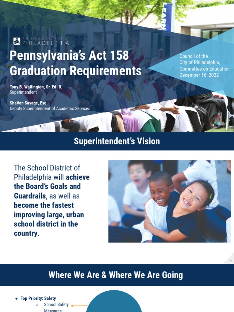 "PA Act 158: Philly Graduation Paths" | PDF | Individualized Education ...