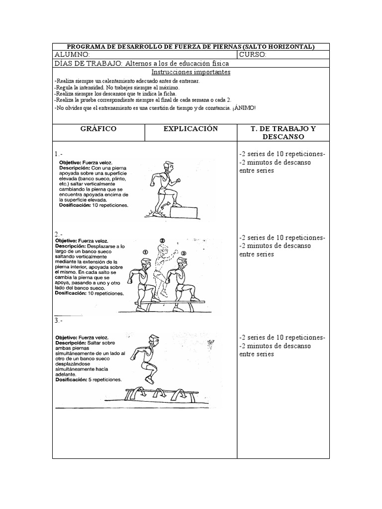 Salto Horizontal | PDF