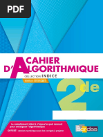 Cahier D'algorithmique Et Programmation 2de | PDF