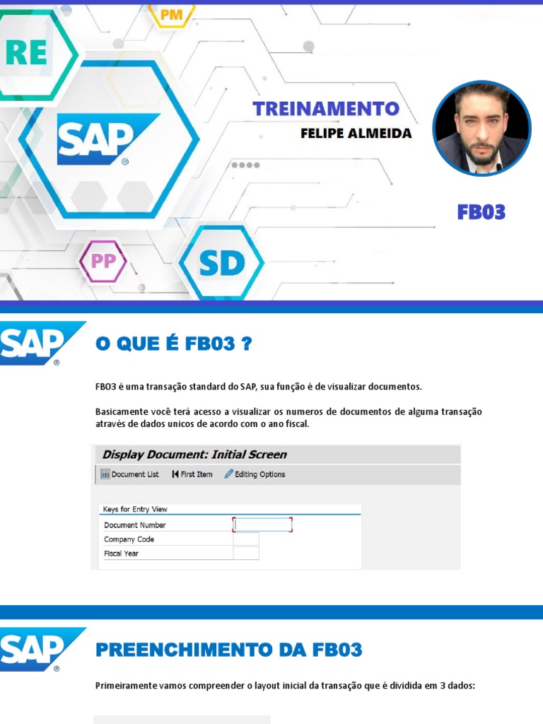 SAP - FB03 - Visualizar Documentos | Download grátis PDF | Dados | Informática