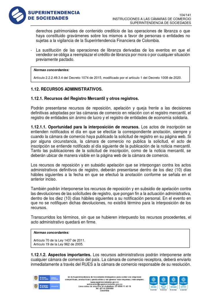Circular Externa 100-000002 de 25 de Abril de 2022-107-112 | PDF | Apelación | Ley Pública