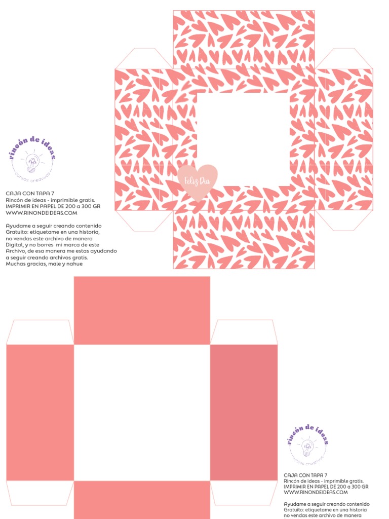 Caja Con Tapa Enamorados | PDF