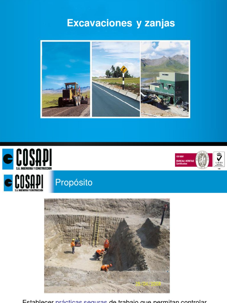 Seguridad en Excavaciones y Zanjas | PDF | Suelo | Agua