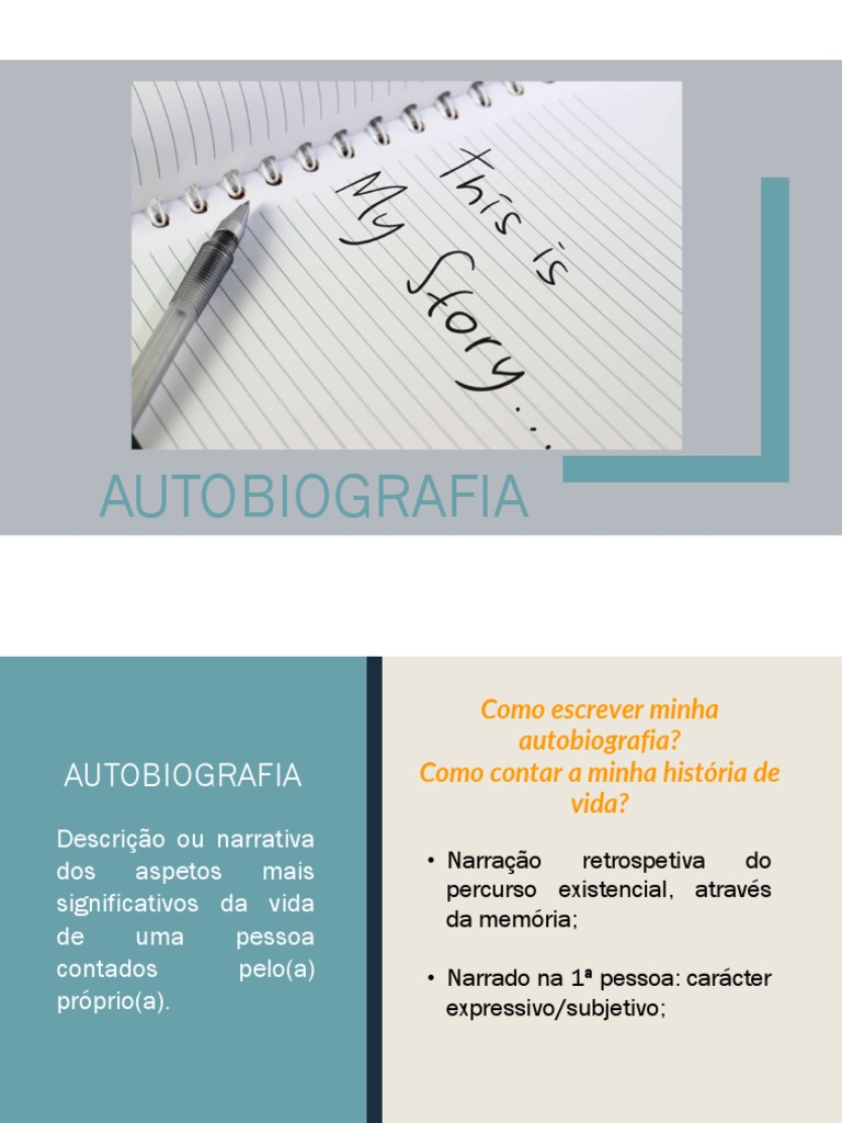 Guia passo-a-passo para escrever uma autobiografia | PDF ...