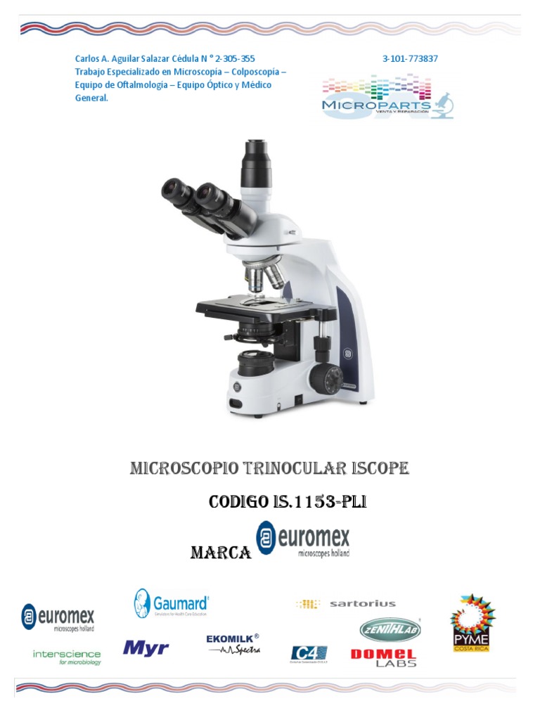 Microscopio Trinocular Iscope Is.1153-Pli | PDF | Microscopio | Óptica