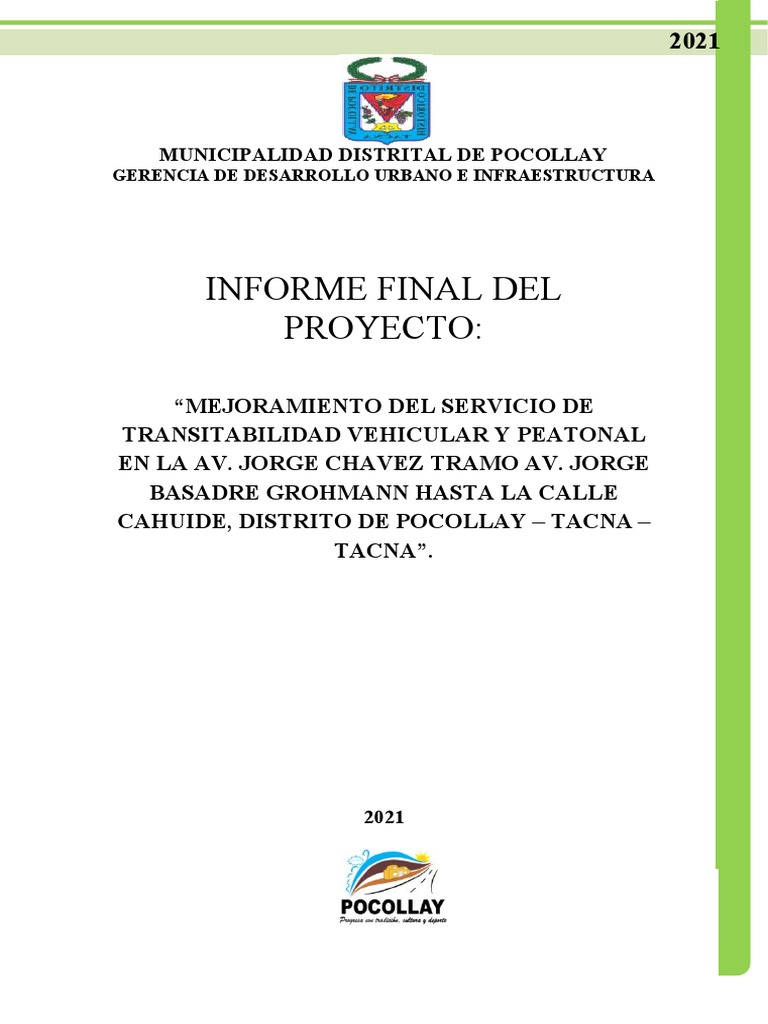 Contenido de Informe | PDF | Ciencias de la Tierra