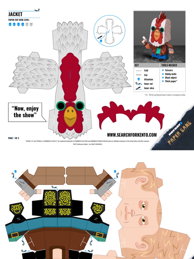 PD2-PaperGang - Jacket - Letter (1) También | PDF | Video Game ...