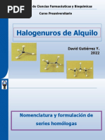10 Ejemplos de Haluros de Alquilo Con Nombre Iupac y Común | PDF