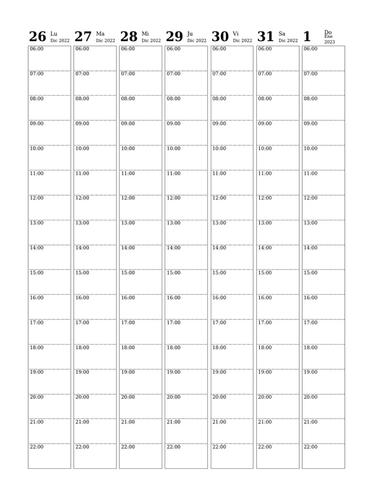 Weekly 2023 1 A4 P 0 Es | PDF Weekly 2023 1 A4 P 0 Es | PDF