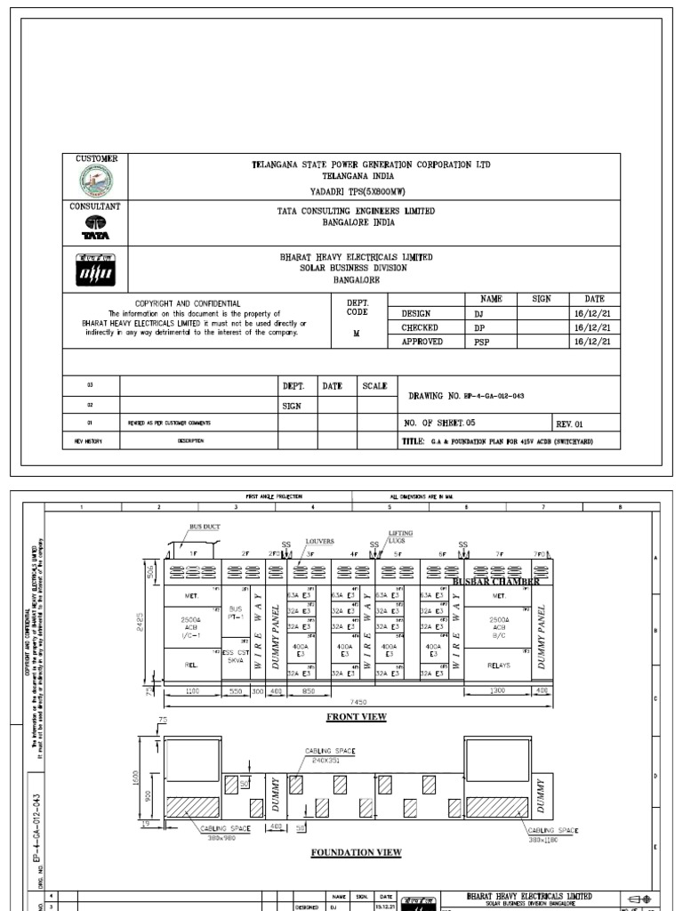 AC PCC REVISED DRAWING-B&H Approval On 2304 | PDF | Mechanical ...