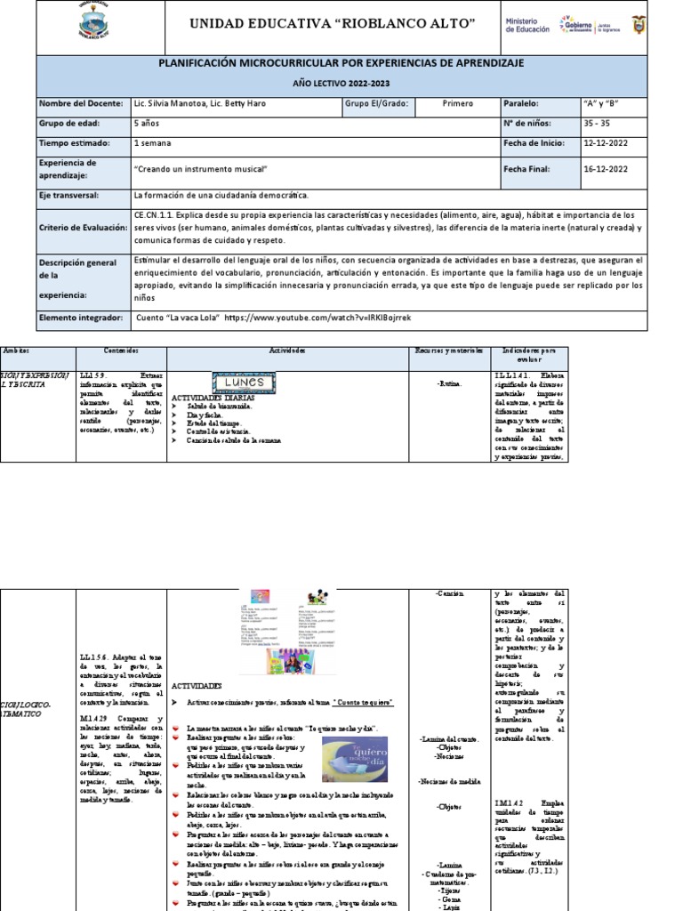 Semana Del 12 Al 16 de Diciembre | PDF | Aprendizaje | Semáforo