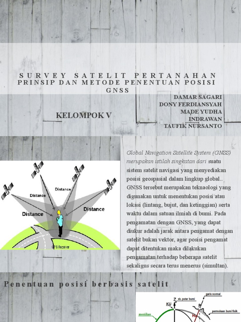Kelompok 5 - Prinsip Dan Metode Penentuan GNSS | PDF | Teknologi & Rekayasa