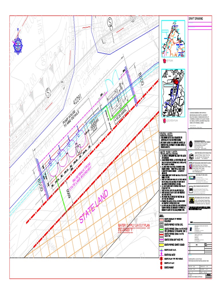 UMS Hospital Water Supply Plan | PDF