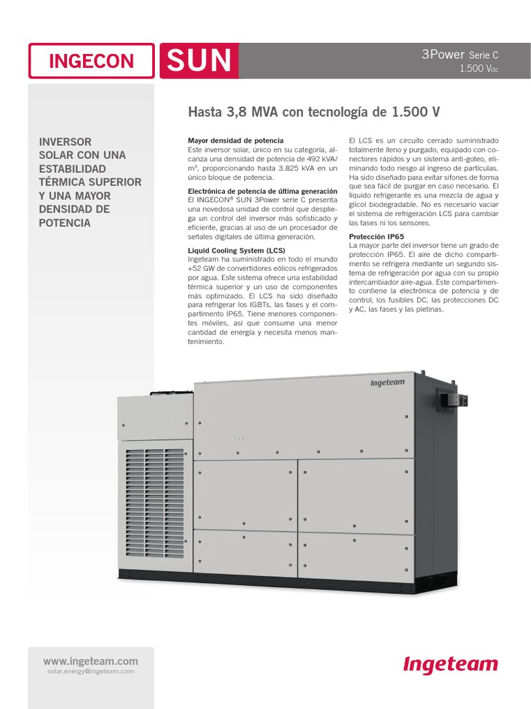 Ingecon Sun 3825tl Es v7 | PDF | Electrónica | Ingenieria Eléctrica