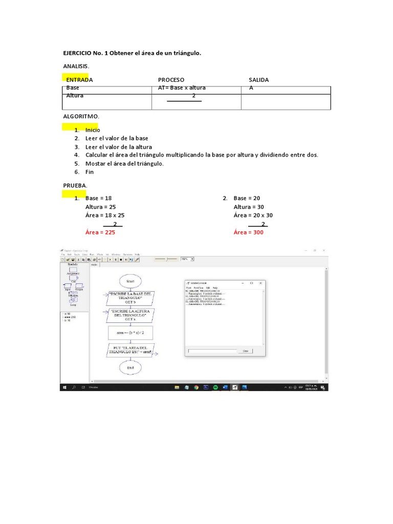 Ejercicios Raptor Fundamentos de Programacion Compress | PDF ...
