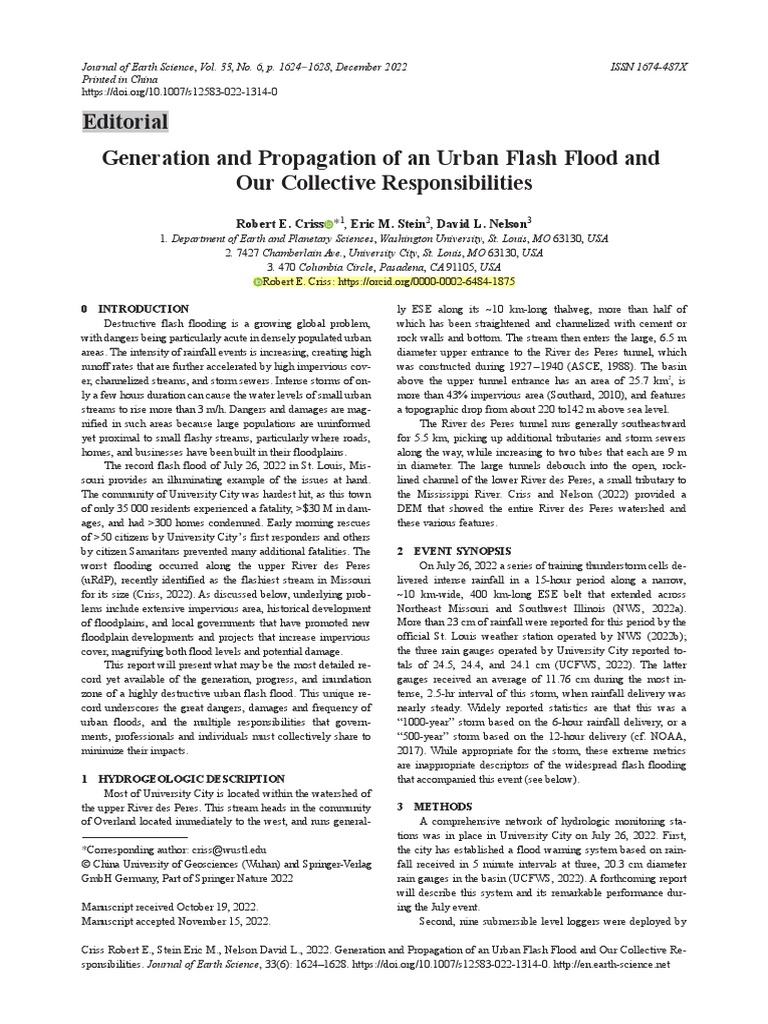 2022 UCity Flash Flooding Report | PDF | Flood | Rain
