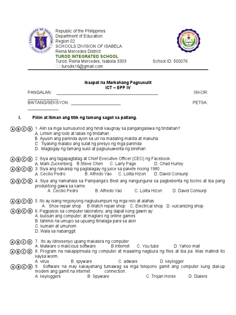PT - Epp-Ict 4 - Q4 - V2 | PDF