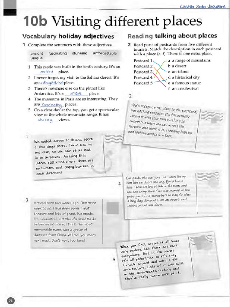 Workbook Unit 10B - Page 78-79 | PDF