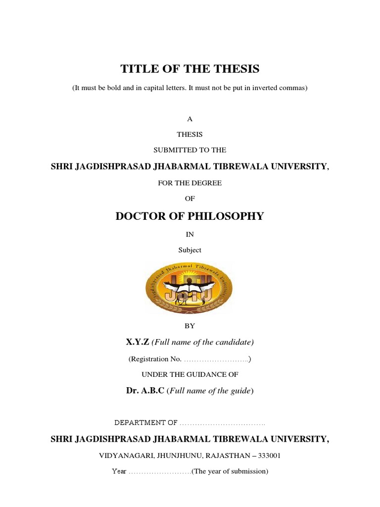 10.thesis Format English | PDF | Thesis | Doctor Of Philosophy