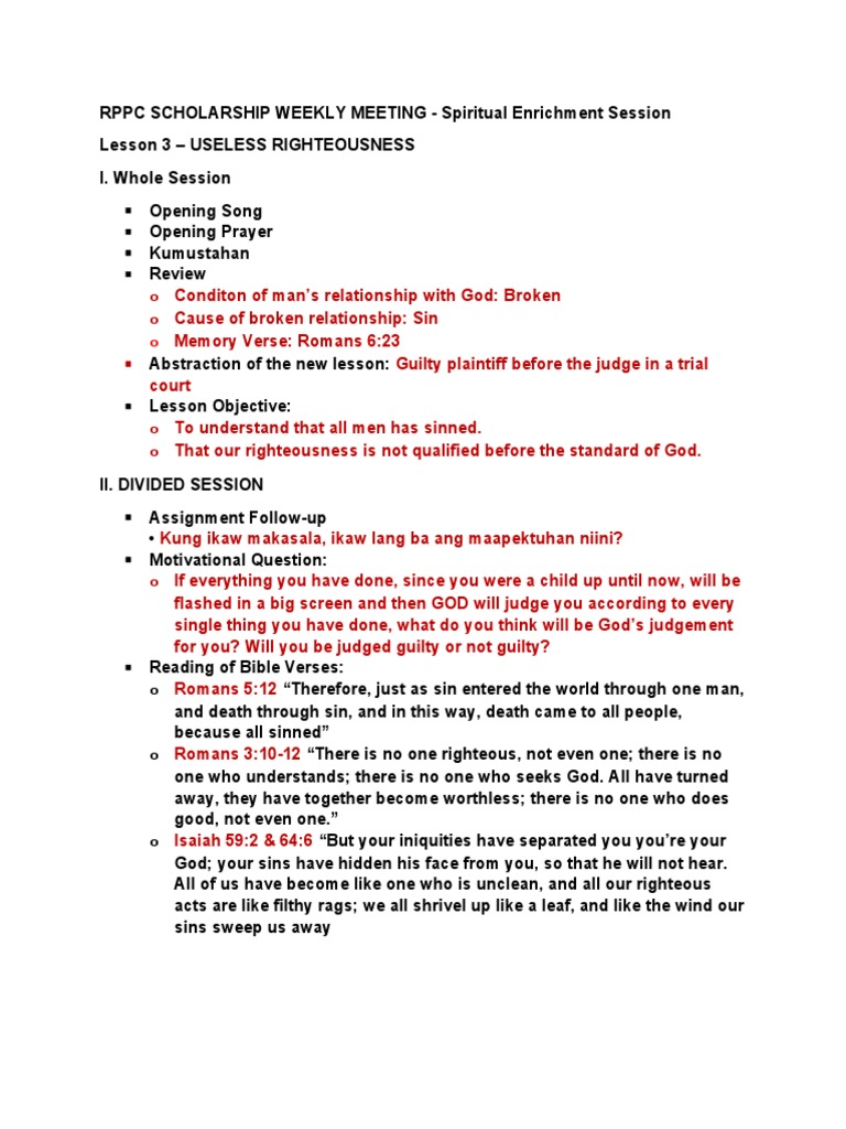 Lesson 3 - Guilty | PDF | Grace In Christianity | Epistle To The Romans