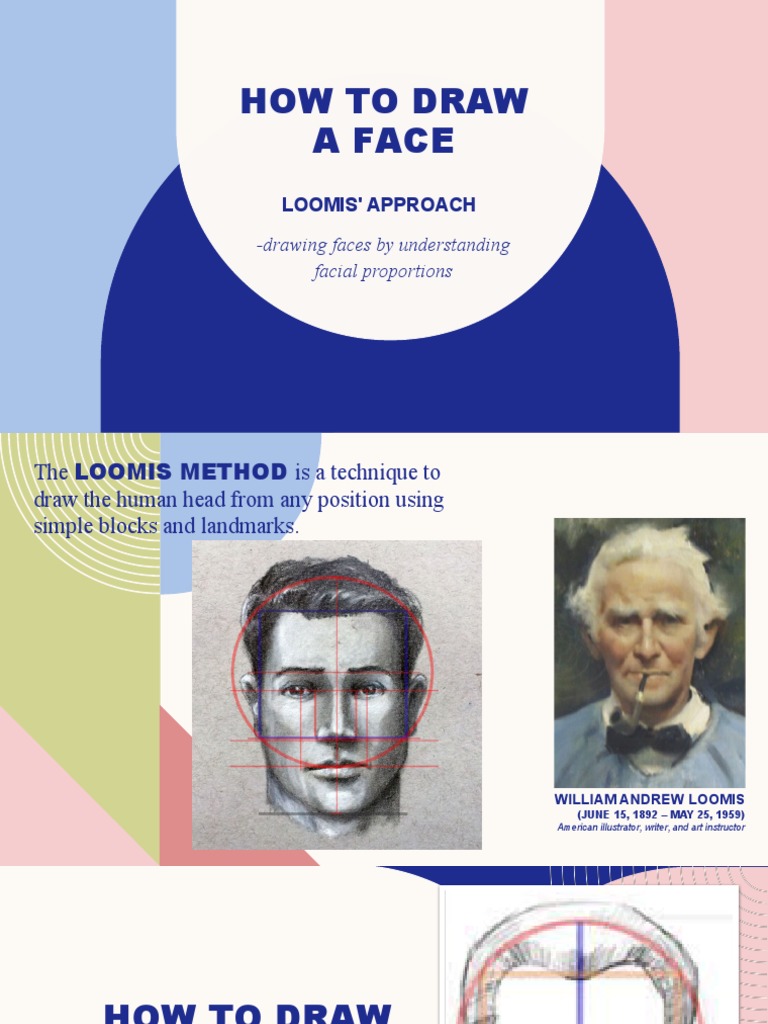 Loomis' Approach to Drawing the Human Face | PDF | Face | Forehead