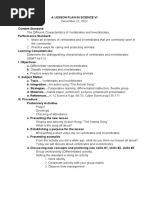 Detailed Lesson Plan in Science 6 Quarter 2 Vertebrates | PDF ...