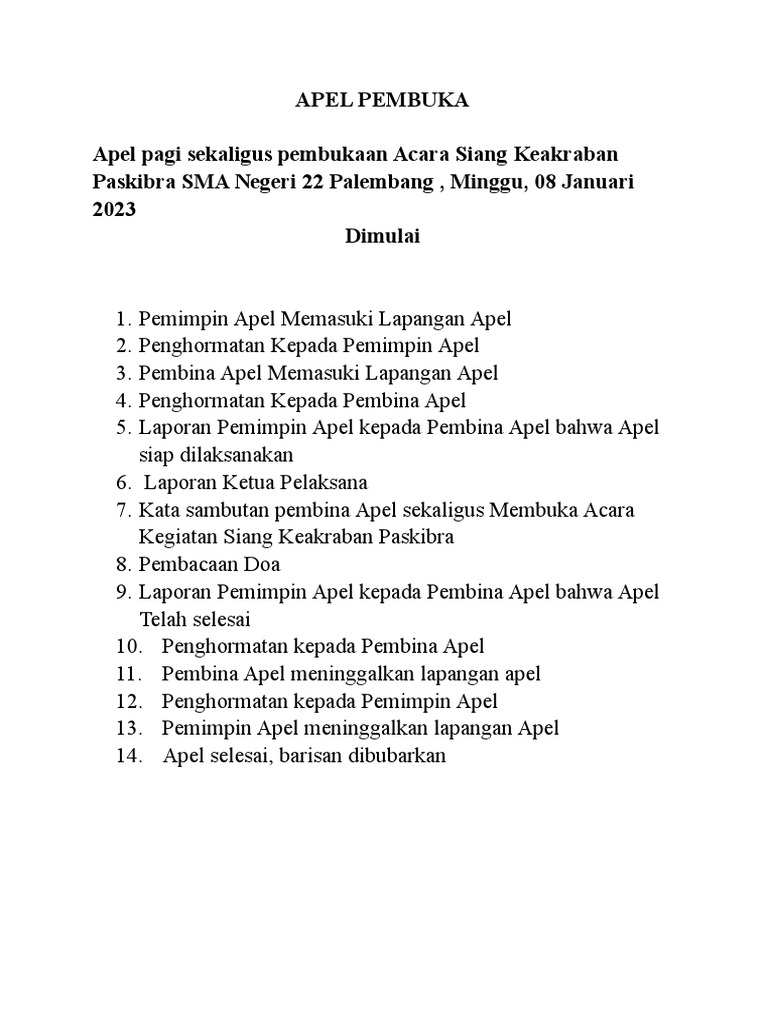 Teks Apel | PDF