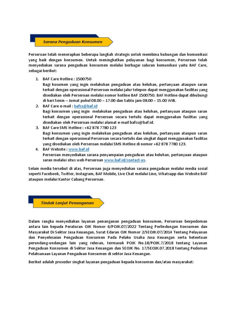Alur - Jumlah Pengaduan Konsumen 2021 - Website Baf | PDF