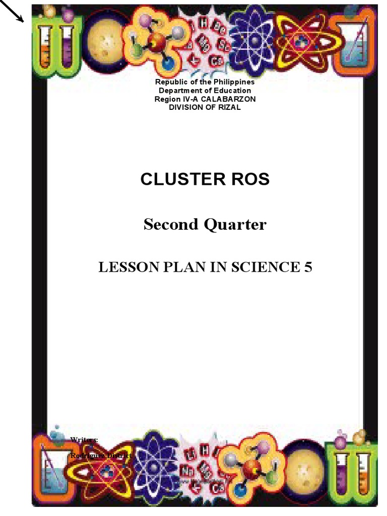 Science V 2nd Quarter Lesson Plan Pdf Reproductive System Puberty 4980