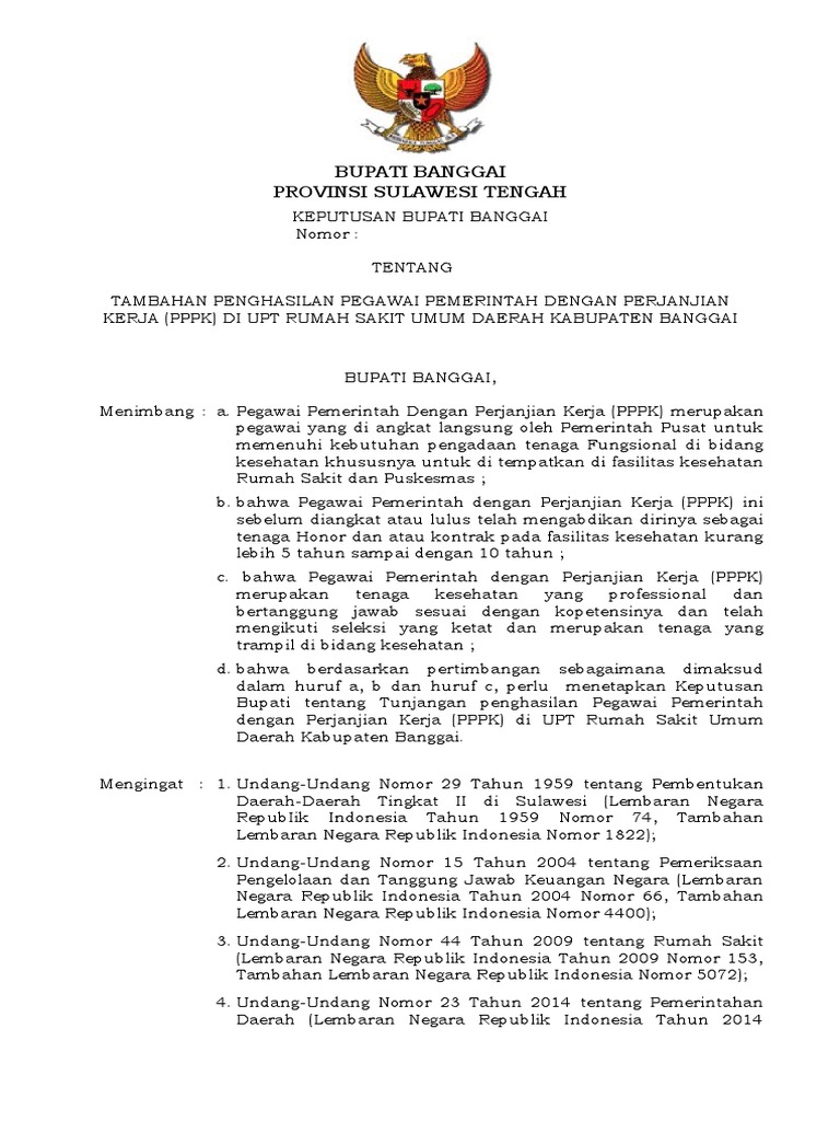 SK Bupati Tentang Insentif Dokter Spesialis 2 | PDF SK Bupati Tentang Insentif Dokter Spesialis 2 | PDF