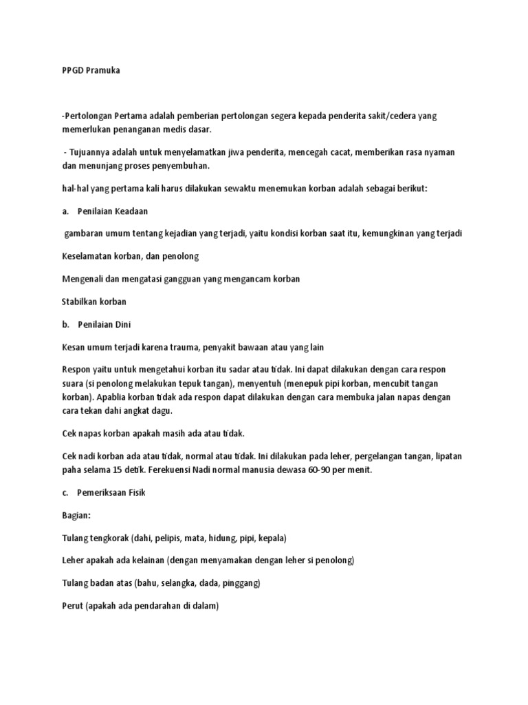 PPGD Pramuka | PDF
