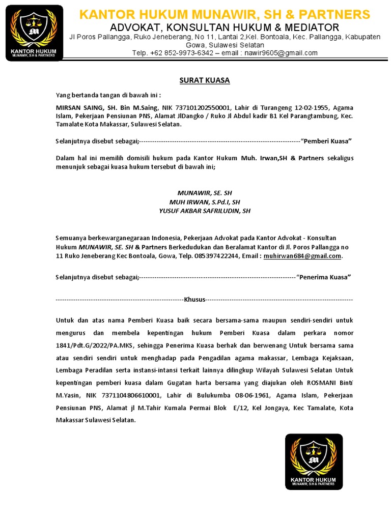 Contoh Gugatan Cerai Ghoib | PDF