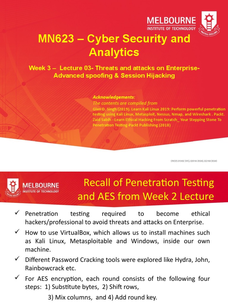 Lecture 03 Threats And Attacks On Enterprise Advanced Spoofing