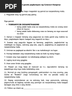 Pangangalaga Matapos Ang Operasyon | PDF