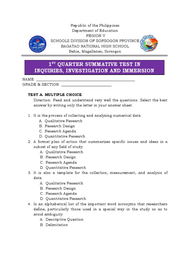 3is STEST | PDF | Qualitative Research | Quantitative Research