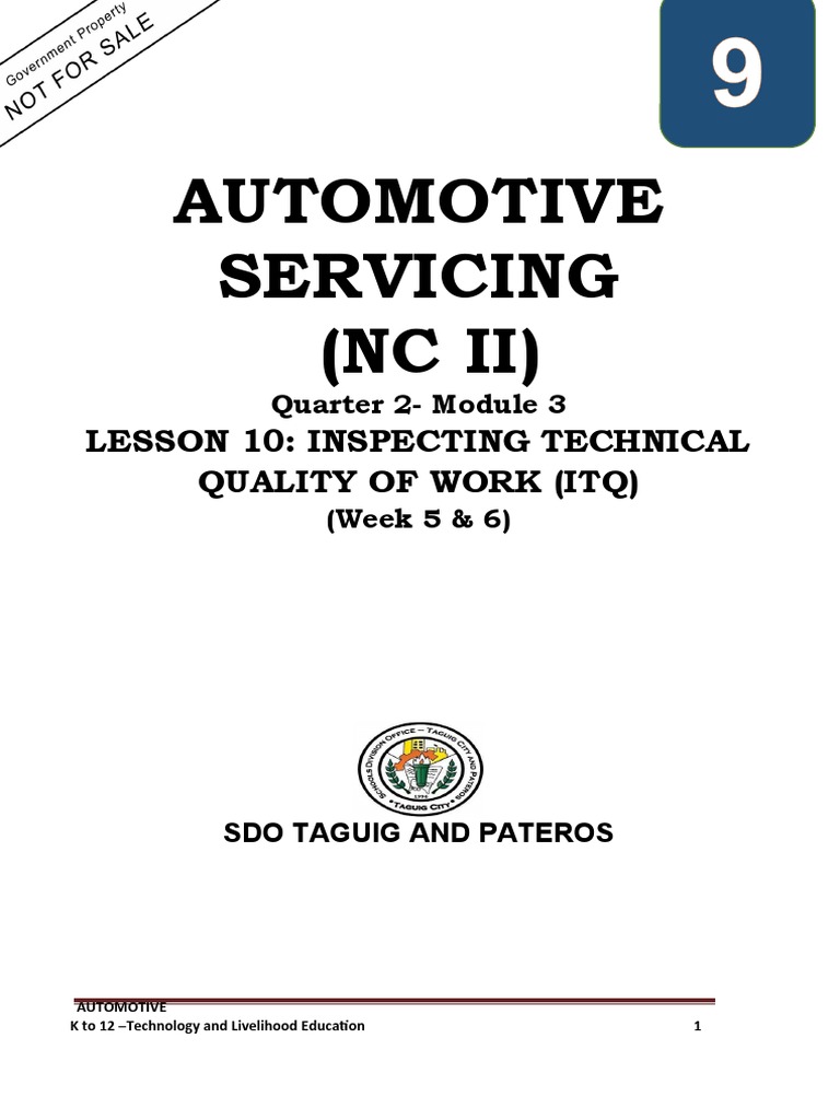 2nd Quarter Week 5 6 Automotive Servicing | PDF | Calibration ...