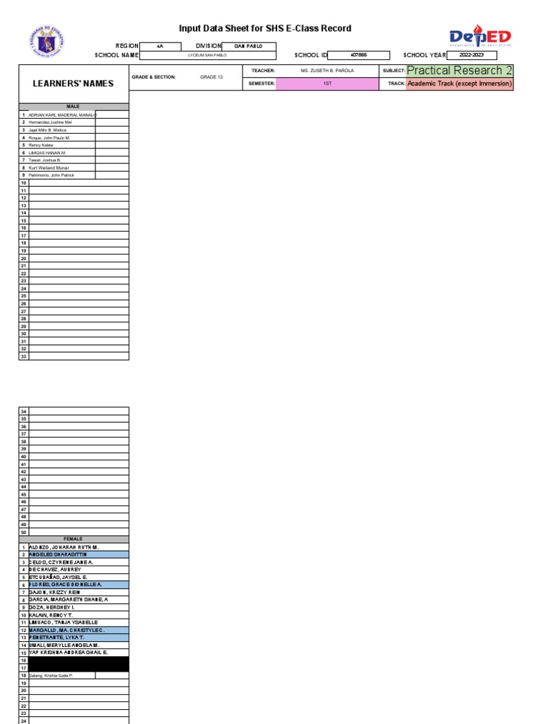 Grade 12 Diass | PDF