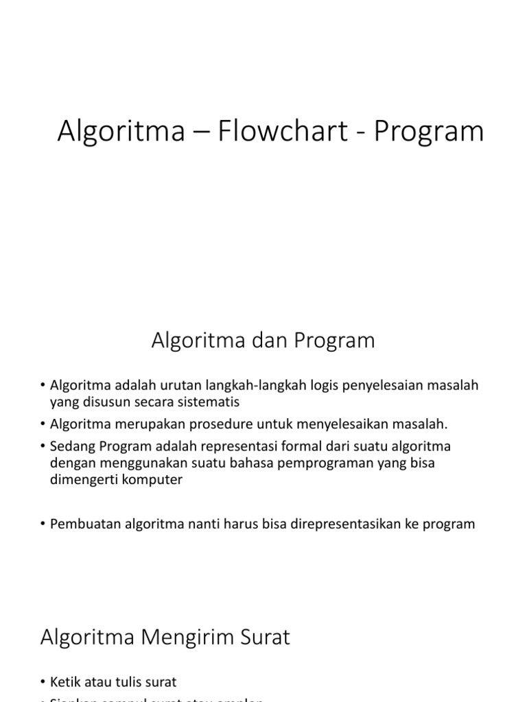 3 Algortima Flowchart Dan Bahasa Pemrograman | PDF | Komputer
