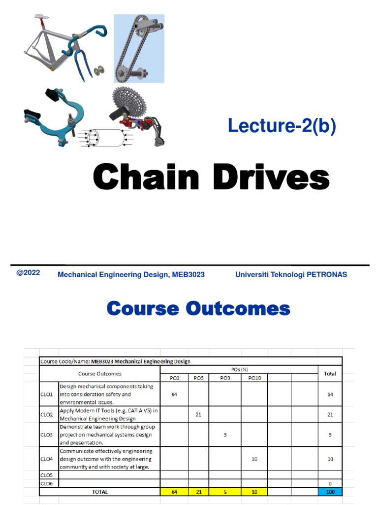 MEB3023 - Lecture2 (B) - Chain Drivers | PDF | Machines | Applied And ...